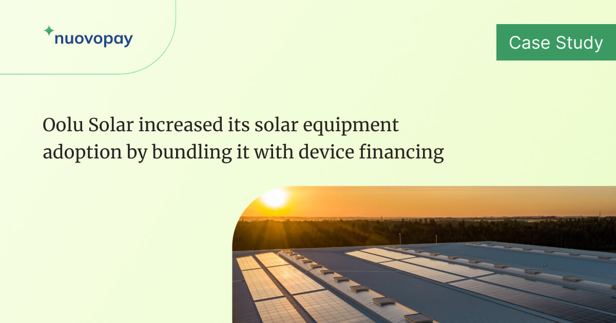 Oolu Solar increased its solar equipment adoption bundling | NuovoPay